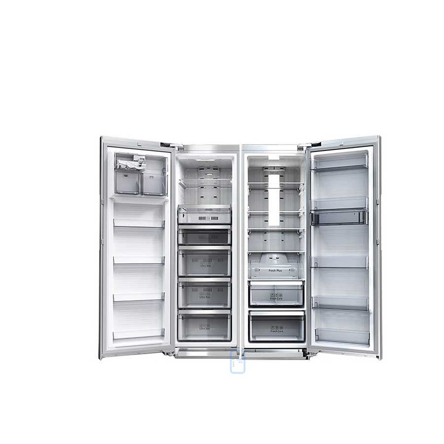 خرید یخچال فریزر دوقلو دوو (daewoo) مدل تویین SRFi-۲۰MW سفید متالیک با قیمت عالی